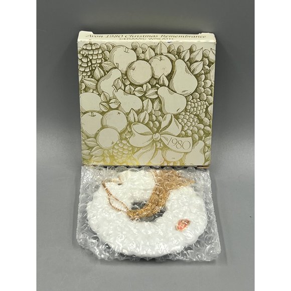 Avon | Holiday | Vintage 98 Avon White Christmas Remembrance Ceramic ...